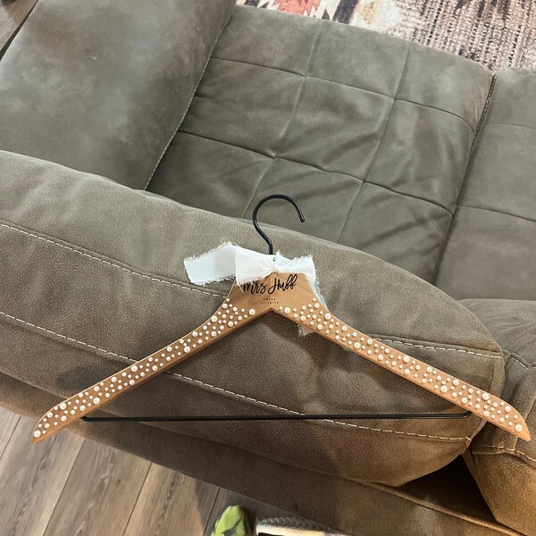 Wedding Title Hanger, Wedding Hangers, Bridesmaid Hanger, Personalized ...