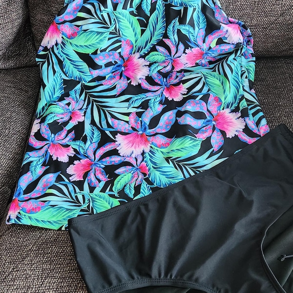Mastectomy Tankini Swimming Suit With Pockets for Prosthesis - Etsy