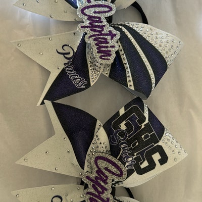 Hot Pink Cheer Bow Rhinestone Hot Pink Cheerleading Bow All Star Cheer ...