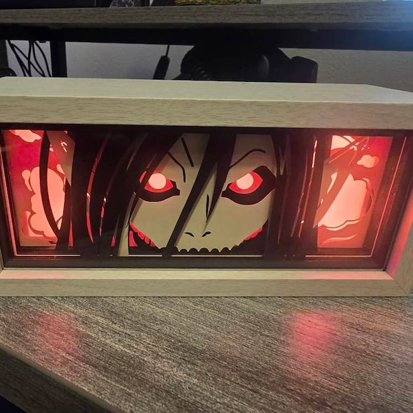 Anime Lightbox Template for Cricut Projects DIY, Silhouette Studio ...