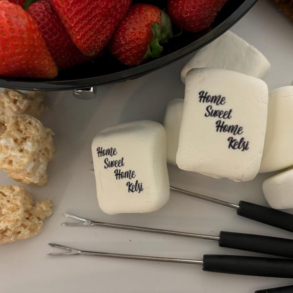 Personalized Food Safe Ink Marshmallows - Add Your Own Images for a ...