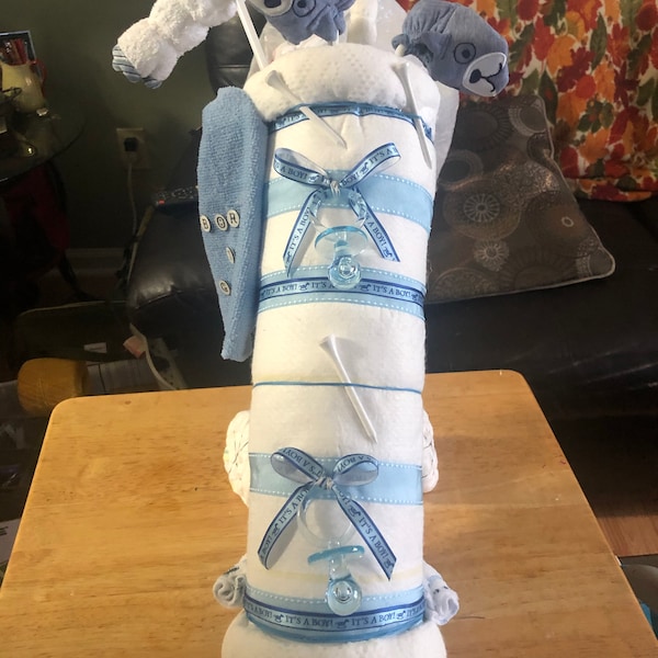 Instructions for Baby's 1st GOLF CLUB Set. Made From Diapers. Great ...