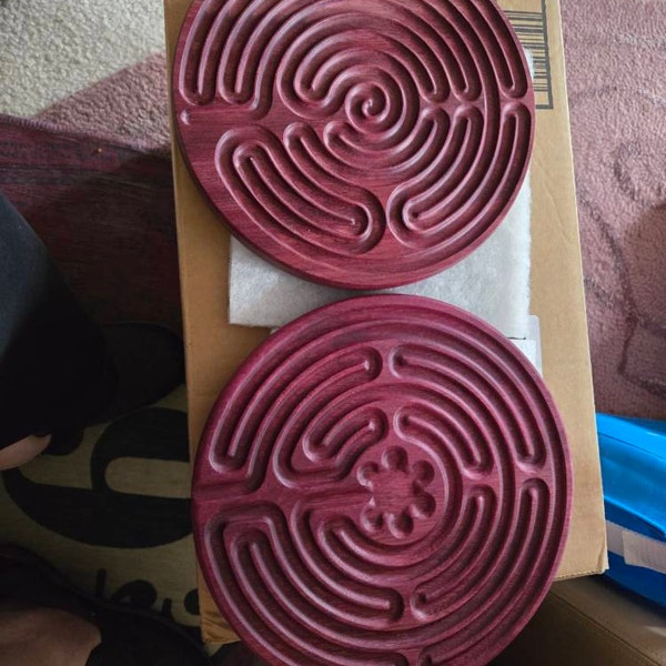 Ball Labyrinth, Wooden Finger Labyrinth, Meditation Labyrinth ...