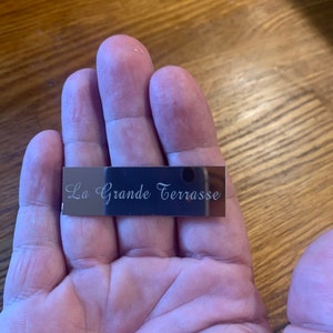 Personalised Trophy Engraving Plate 50mm X 15mm - Etsy