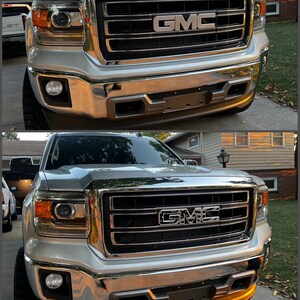 PRECUT GMC Sierra Gel Coated domed Patriotic Flag Emblem ...