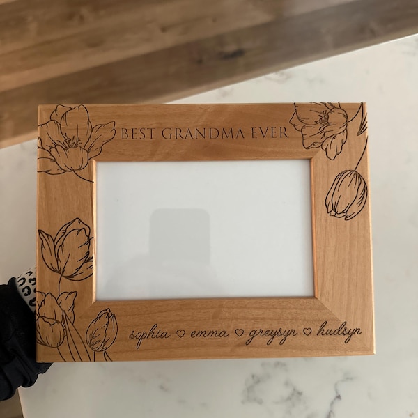 Mother's Day Gift, Personalized Photo Frame for Mom, Engraved Mom Frame ...