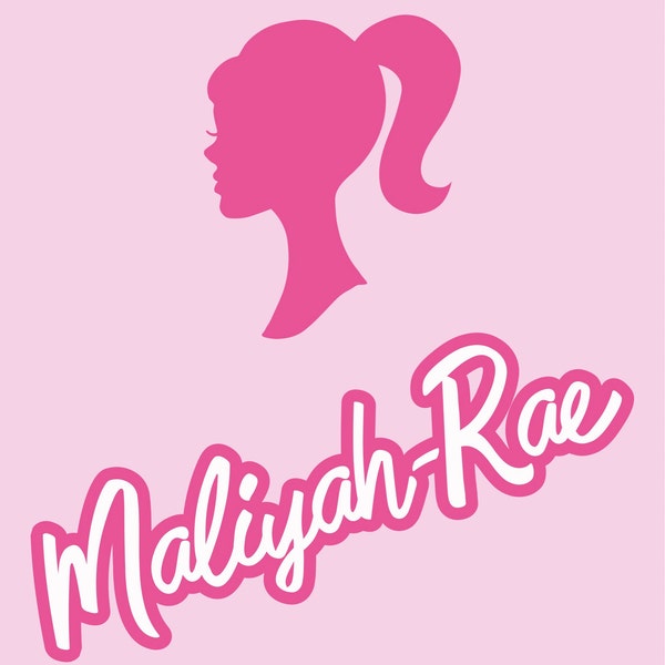 Barb Personalised Name Print Barb Poster Custom Barb Girls Bedroom ...