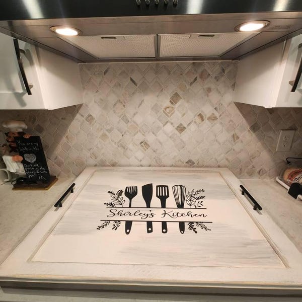 Tray or Tray W Legs, Custom Stove Cover, CUSTOM Sizes, Gas Stove Cover ...