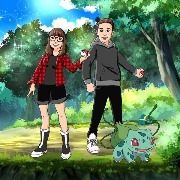 Custom POKEMON Character Portrait From Photo DIGITAL COPY Personalized ...