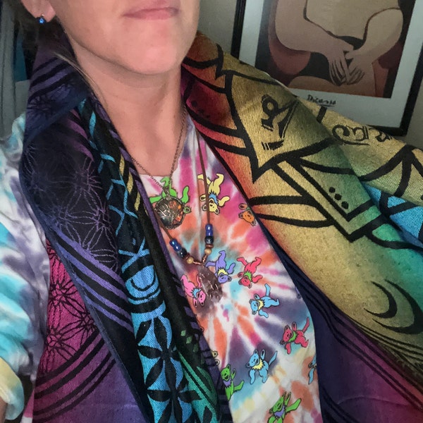 Green Hoodie Crop Top, Psychedelic Clothing, Crop Tops for Women, Rave ...