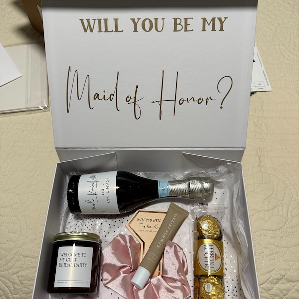 Best Man Gift Box, Groomsmen Proposal Gift Box, Empty Wedding Gift Box ...