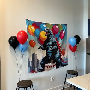 Fun Godzilla Birthday Decoration, Monster Birthday, Godzilla Party ...