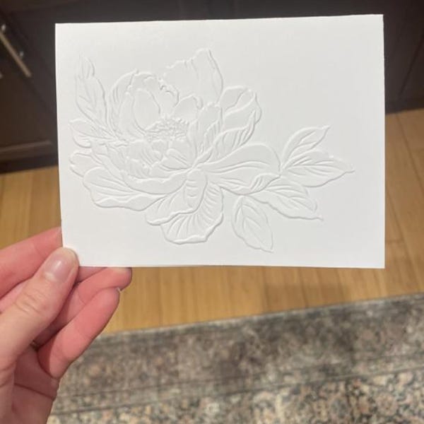 Plentiful Poppies Blank Floral Embossed Cards Note Card Boxed ...