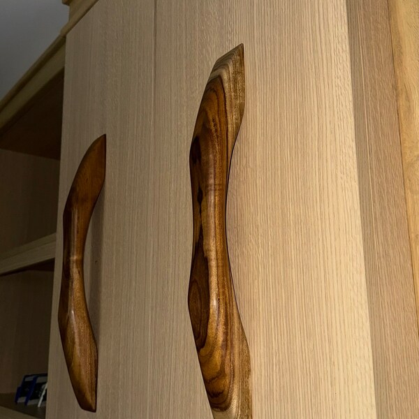 Premium Teak Wood Door Handle, Handcrafted Elegance, Elegant Wooden ...