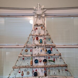 Birch Log Hanging Christmas Tree - Etsy