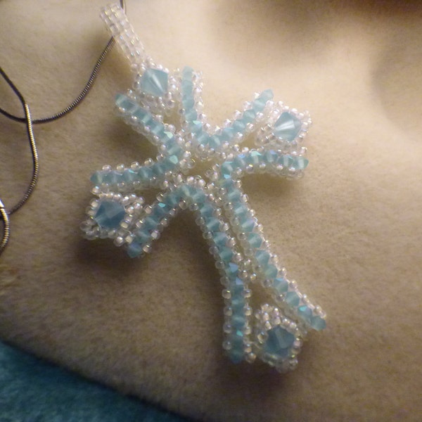 Byzantine Crystal Cross Pendant Tutorial: PDF - Etsy