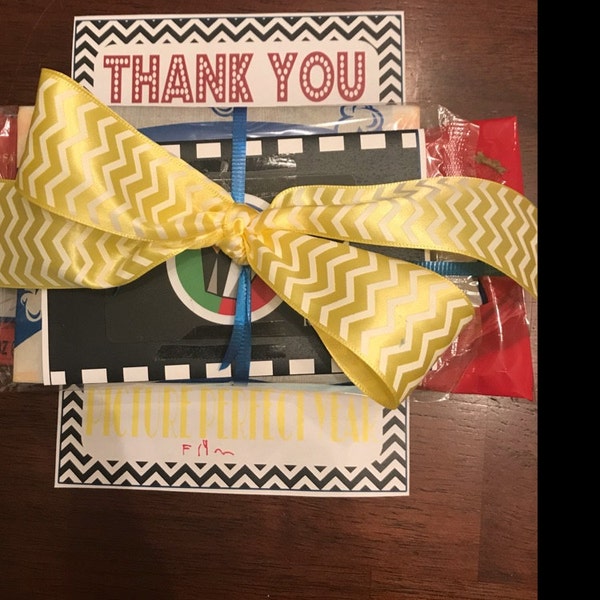 Thank You for A Picture Perfect Year Movie Gift Card. Teacher ...