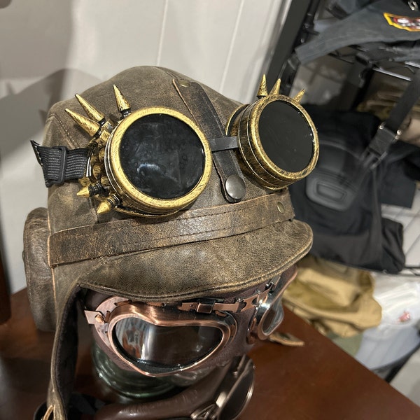 Brass Spiked Steampunk Goth Goggles - Etsy