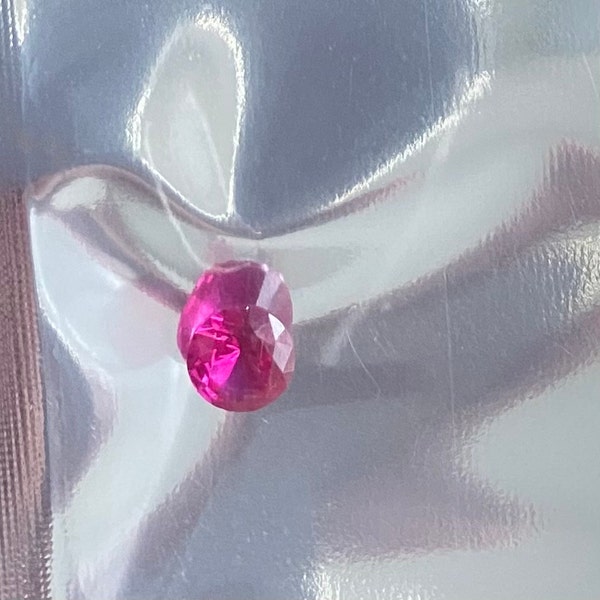 Ruby Round Faceted Gemstone Brilliant Cut Ruby Gem Multiple Sizes to ...