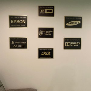 Dolby Atmos Home Theatre Signs Signage Cinema Decor - Etsy