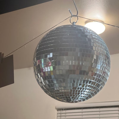 16 Inch Disco Ball, Mirror Ball, Large Disco Ball, Funky 70s Party Decor, Hippie Wedding Decor ...