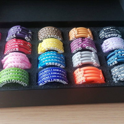 DND Miniatures Condition Rings With Box 96 Markers to Track 24 ...