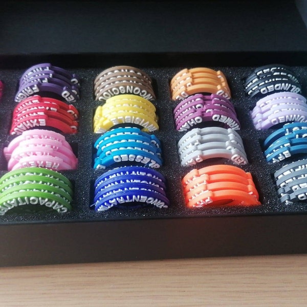 DND Miniatures Condition Rings With Box - 96 Markers to Track 24 ...