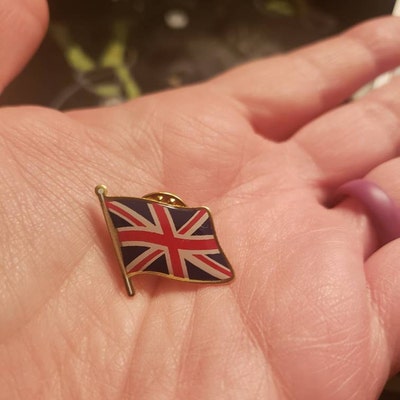 United Kingdom Waving Flag Lapel Pin Made in USA - Etsy