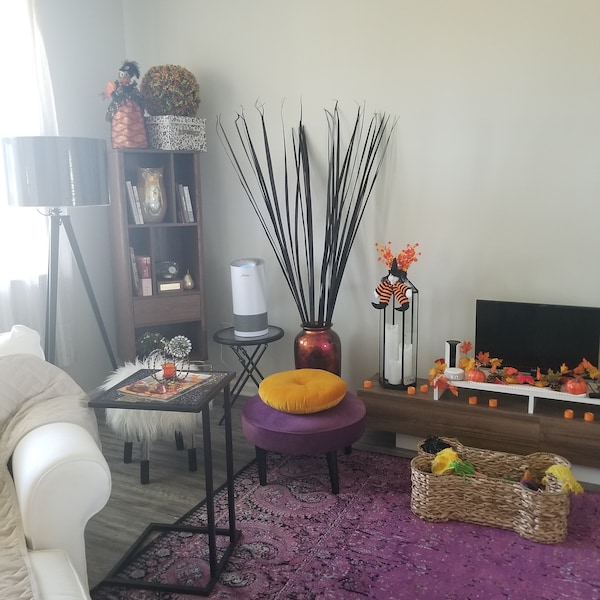 40" Black Cacho Palm Grass/branches/centerpiece Decor/ Winter ...