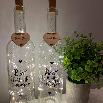 6 Best Teacher Headmaster Teaching Assistant Glass Bauble Mug Vinyl ...