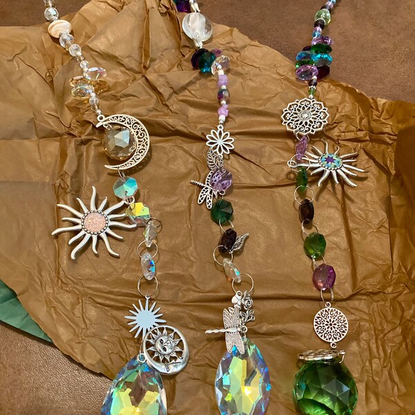 Butterfly Crystal Suncatcher for Window, Crystal Sun Catcher, Window ...