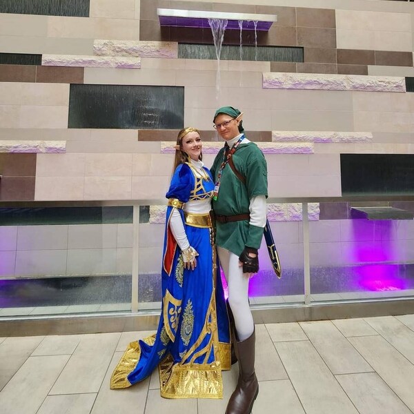Princess Zelda Blue Royal Cosplay Dress From Breathe of the Wild - Etsy