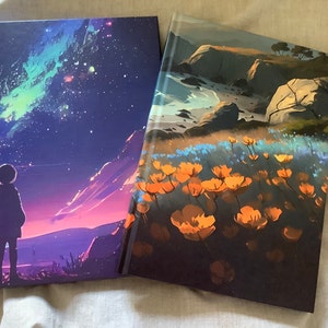 Cosmic Anime Journal A5 Anime Notebook Cosmic Blank Journal Lined Diary ...