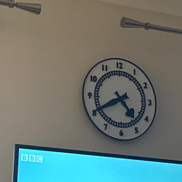 Wooden 3d Effect Clock End Arsenal Clock - Etsy