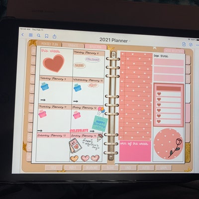 Pomodoro and Time Blocking Digital Planner Stickers Productivity ...