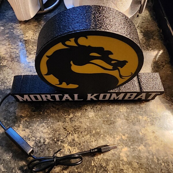 Mortal Kombat RGB LED Lamp, MK Light Box - Etsy