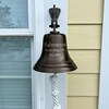 Engraved 8 Inch Distressed Brass Wall Bell - Etsy