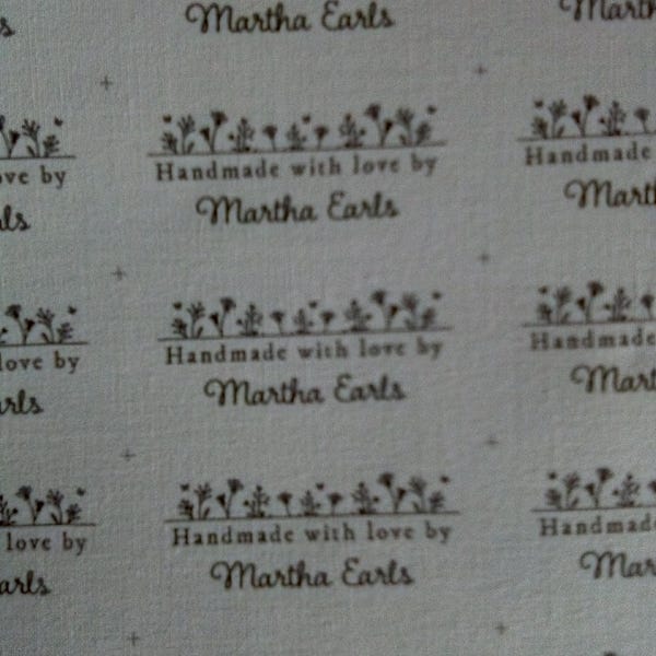 Fabric Sewing Labels, 40x Sew-on, or 16x,fold-over, Iron-on, Cotton, to ...