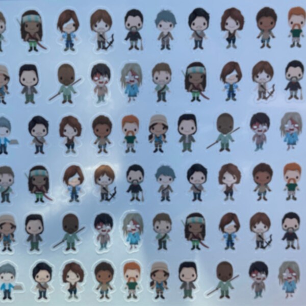 TWD Zombie Apocalypse Stickers - Etsy
