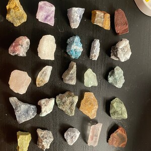 MINIATURE Crafters Collection Box: Gems Crystals Natural Raw - Etsy