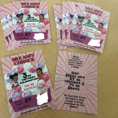 Editable Invitation Printable Girl Birthday Invite, Mini Force Super ...