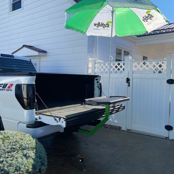 The EZ Hitch Tailgate Table is a Trailer Hitch Supported Table That ...
