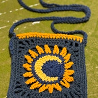 TANGLED Sun Crochet Square Pattern / PDF Written Pattern / English ...