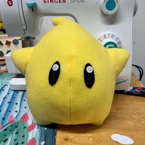 DIY Super Mario Galaxy Luma Star Plush Sewing Pattern - EASY to Make ...