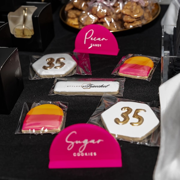 Acrylic Buffet Food Name Sign, Food Table Tent Card, Food Tag, Cute ...