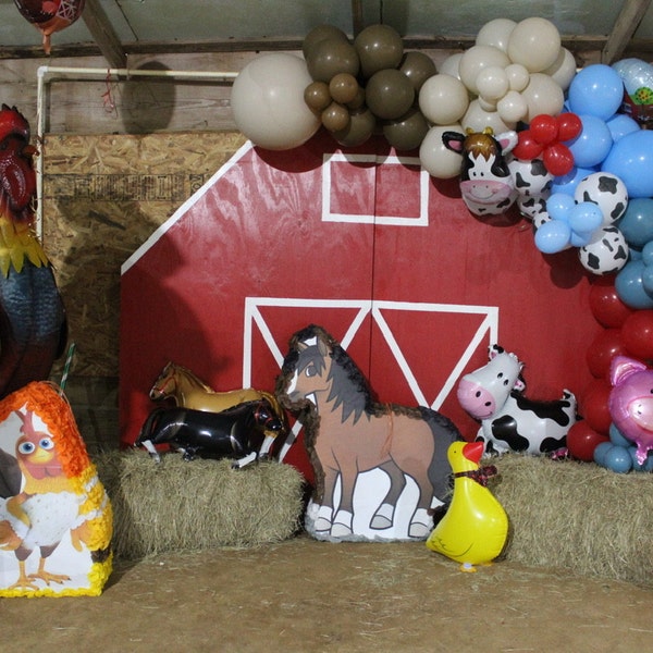Farm Theme Balloons/ La Vaca Lola Balloons/ Cow Print Balloons/ Diy ...
