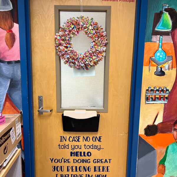 Positive Affirmations Classroom Door Vinyl Wall Decal, Classroom ...