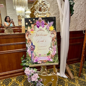 Tangled Menu, Digital Wedding Menu, Lavender Editable Menu, Purple Menu ...