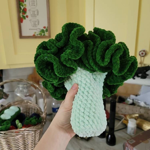 BROCCOLI Crochet Pattern - Crochet Broccoli Pattern. Amigurumi Broccoli ...