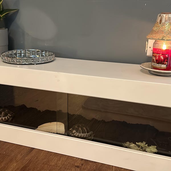 4ft White Modern Reptile Vivarium - Includes LED Light - Etsy UK